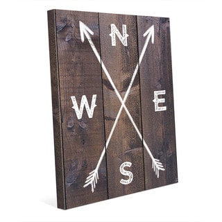 'Direction Arrows' Canvas Wall Art - Bed Bath & Beyond - 12653434