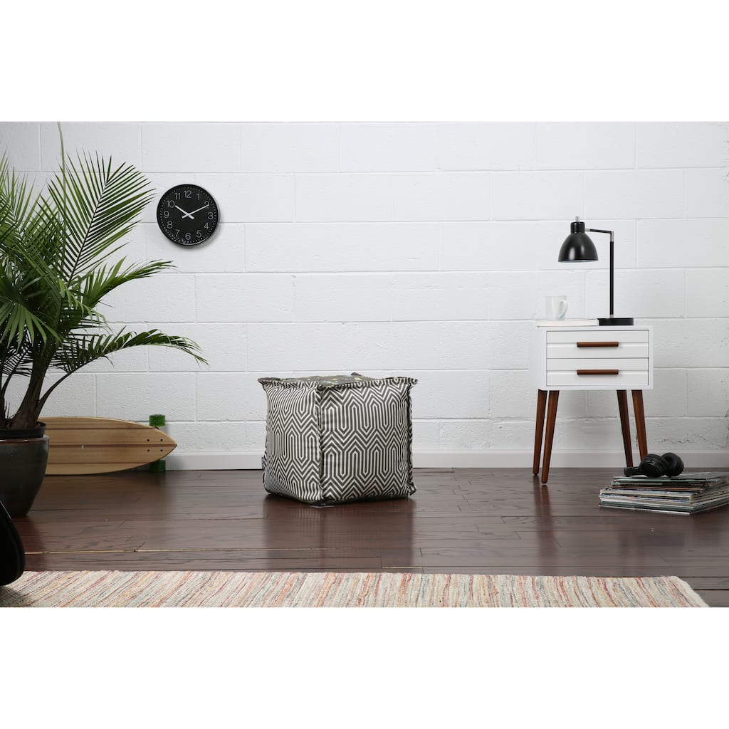 BeanSack Big Joe Mismatch Patchwork Cube Pouf Ottoman - Overstock ...