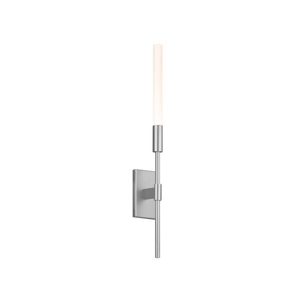 Wands 1 Arm Bright Satin Aluminum LED Wall Sconce - Bed Bath & Beyond ...
