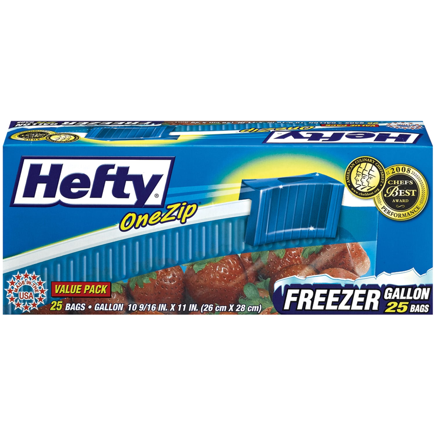 Hefty 00R82425 Gallon Hefty One Zip Freezer Bags 25-count Multi | eBay