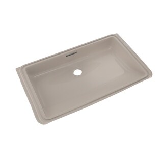 Toto Rectangular Undermount Bathroom Sink with CeFiONtect, Bone (LT191 ...