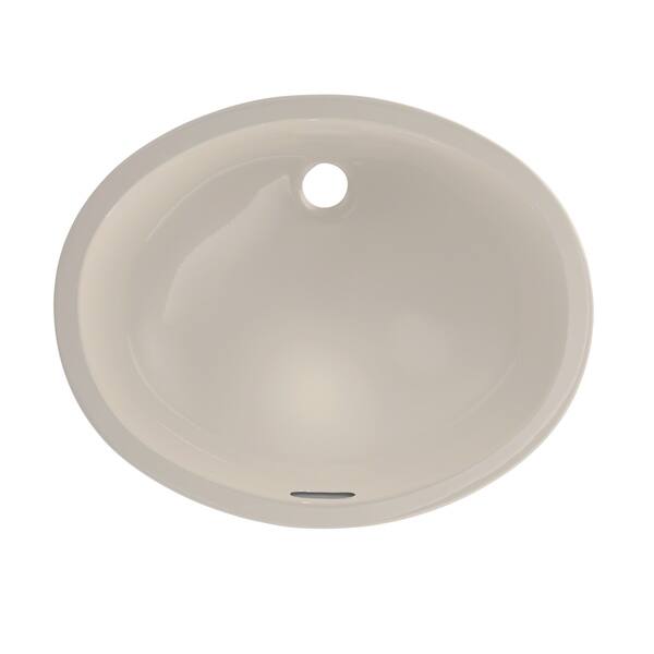 Toto Dantesca Oval Undermount Bathroom Sink with CeFiONtect, Sedona ...