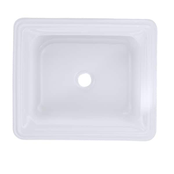 Toto Guinevere Rectangular Undermount Bathroom Sink with CeFiONtect ...