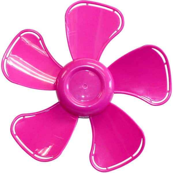 Keystone Purple/Pink 10-inch 2-speed Flower Fan with Interchangable ...