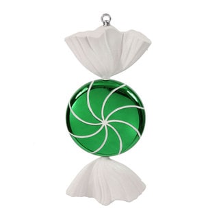 Large Candy Fantasy Wrapped Green Apple Candy Christmas Ornament ...