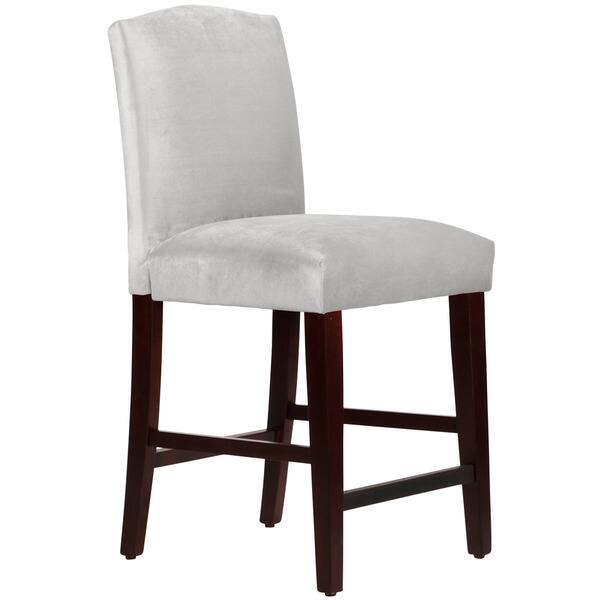 Skyline Furniture Camel Back Counter Stool in Mystere Velvet Dove - Bed ...