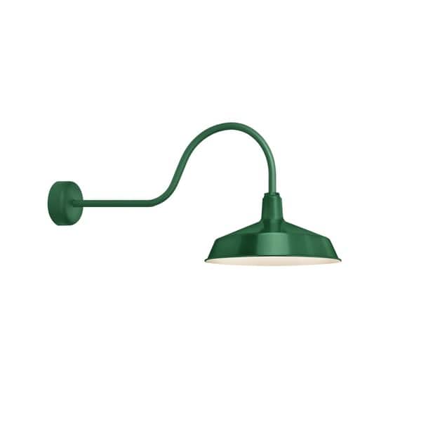 Troy RLM Lighting Standard Hunter Green 30 inch Arm Wall Sconce - Bed ...