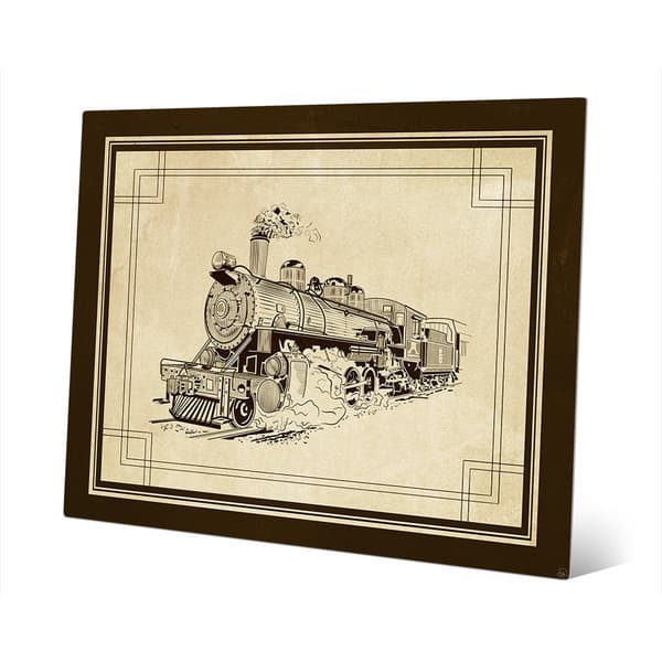 'Vintage Train' Metal Wall Art - Bed Bath & Beyond - 12713053