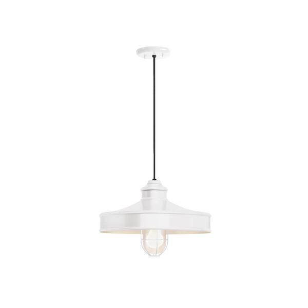 Troy RLM Lighting Nostalgia Gloss White Wire Guard Pendant, 14 inch ...