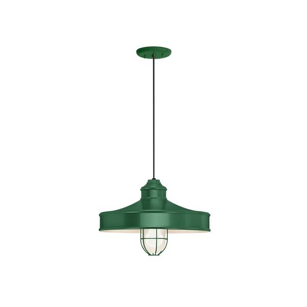 Troy RLM Lighting Nostalgia Hunter Green Wire Guard Pendant, 14 inch ...