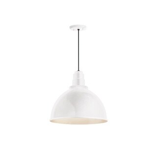 Troy RLM Lighting Deep Reflector Gloss White Pendant, 16 inch Shade ...