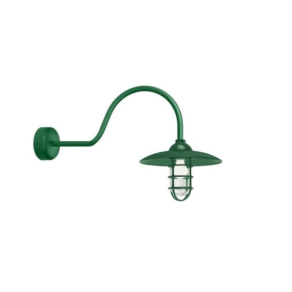 Troy RLM Lighting Retro Industrial Hunter Green 30 inch Arm Dome Wire ...