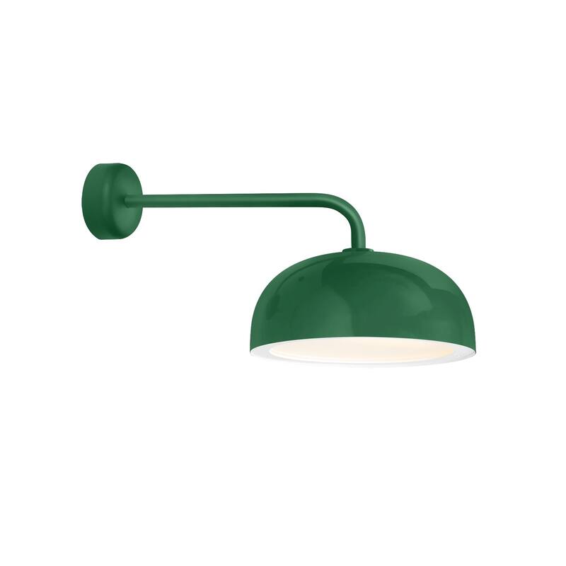 Troy RLM Lighting Dome Hunter Green 18 inch Arm Wall Sconce, 16 inch ...
