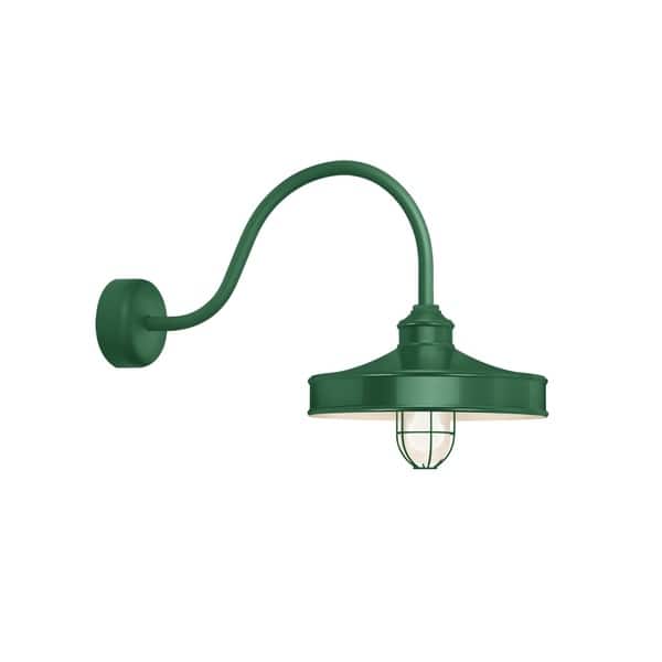 Troy RLM Lighting Nostalgia Hunter Green 23 inch Arm Wire Guard Wall ...