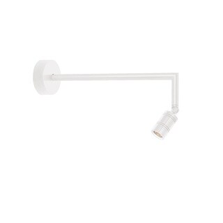 Troy RLM Lighting LS LED Bullet Head Gloss White Miter 18 inch Arm Wall ...