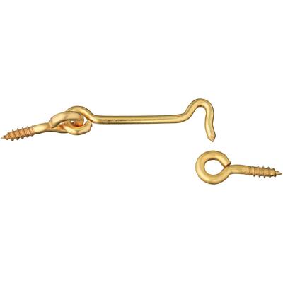 Stanley S750630 2-1/2" Solid Brass Hook & Eye - Overstock - 12731126