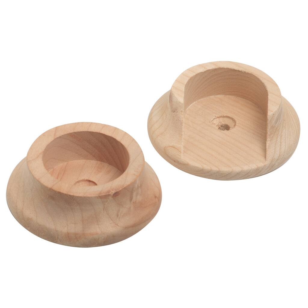 Stanley Hardware 819088 Wood Closet Rod Socket - Overstock - 12731212