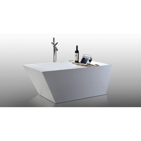 Helixbath Piraeus Freestanding Modern Acrylic Bathtub - Bed Bath ...