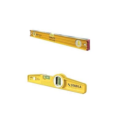 Stabila 38624 Professional Builders Level and Stabila 25100 Torpedo ...