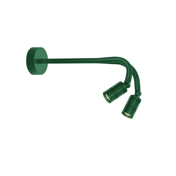 Troy RLM Lighting LS LED Bullet Head Hunter Green Dual 18 inch Arm Wall ...
