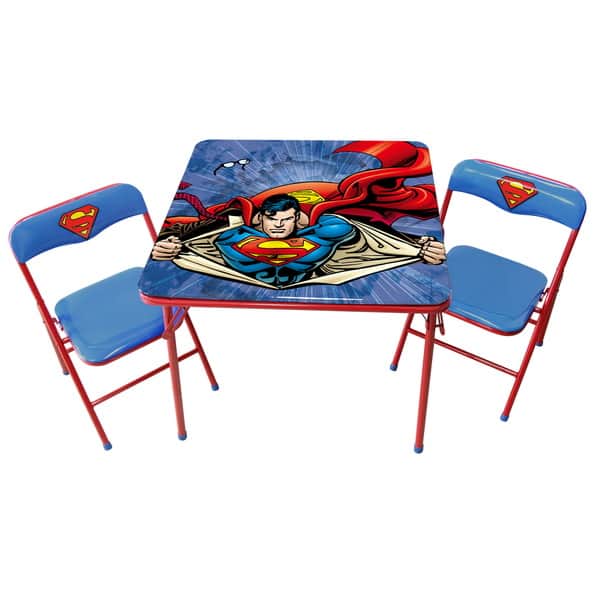 O'Kids Superman Children's Metal Table and Chairs Set (3 Pieces) - Bed ...