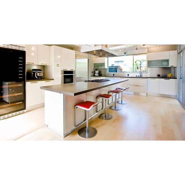 Kardiel LEM Italian Leather Piston Barstool - Bed Bath & Beyond - 12747417