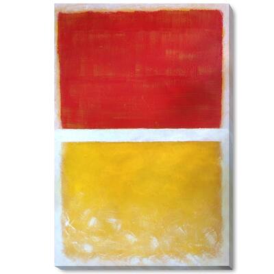 La Pastiche Mark Rothko 'Untitled, 1952' Hand Painted Framed Canvas Art ...