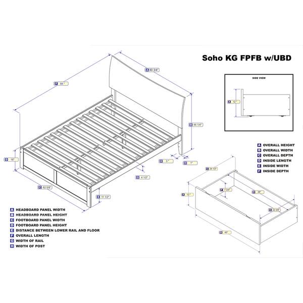 Soho Espresso Wood King-size Flat-panel Storage Bed - Bed Bath & Beyond ...