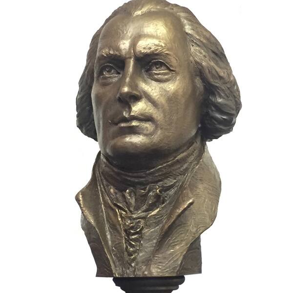 Bonded Marble 11-inch Tall Bust of James Madison - Bed Bath & Beyond ...