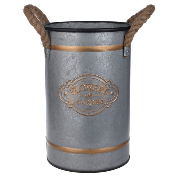 Huxley Grey Metal Decorative Buckets (Set of 3) - Bed Bath & Beyond ...