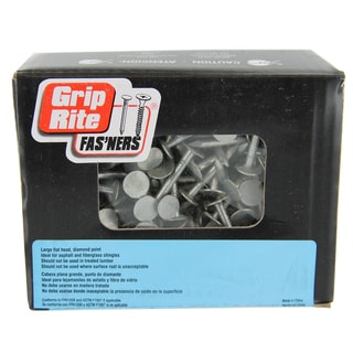 Grip Rite 1EGRFG1 1 Lb 1" Electro Galvanized Smooth or Barb Shank ...