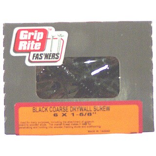 Grip Rite 2CDWS1 1 Lb 2" #2 Phillips Bugle Head Coated Drywall Screw ...