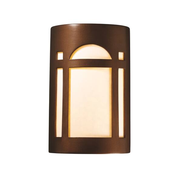 Justice Design Ambiance ADA Antique Copper Large Arch Window Wall ...