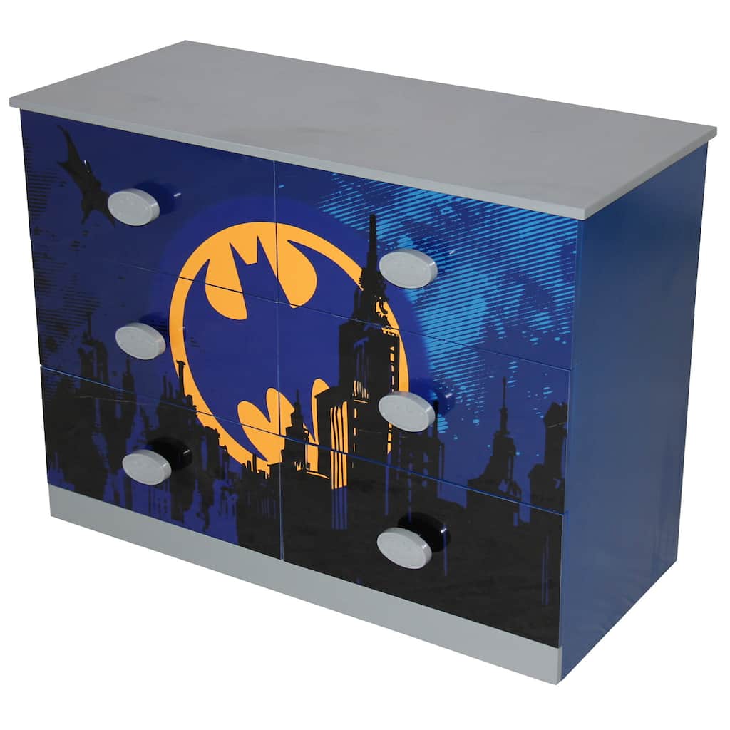 O'Kids Blue Wood 6-drawer Batman Dresser - Overstock - 12808644
