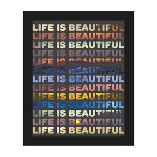Life is Beautiful Framed Canvas Wall Art - Bed Bath & Beyond - 12833001