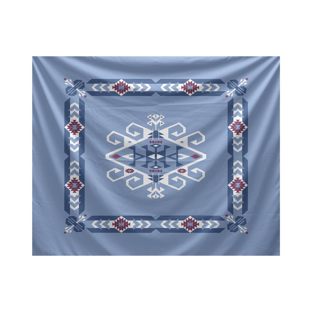 E by Design Jodhpur Border 3 Geometric Print Tapestry - Overstock ...