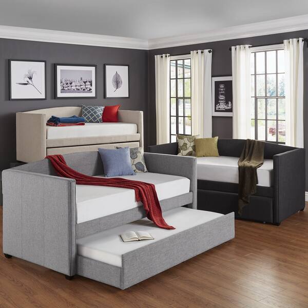 Deco Linen Shelter Arm Daybed And Trundle By Inspire Q Bold Bed Bath