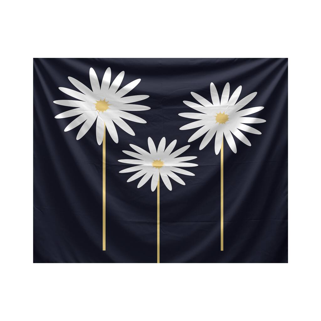 E by Design Daisy May Floral Print Tapestry - Overstock - 12838134