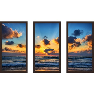 "Hazy Reflections 4" Framed Plexiglass Wall Art Set of 3 - Bed Bath ...