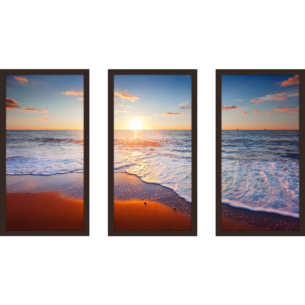"Sunset Splendor 3" Framed Plexiglass Wall Art - Bed Bath & Beyond ...