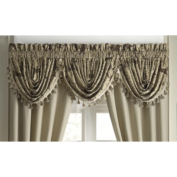 Croscill Sorina Waterfall Swag Window Valance - Bed Bath & Beyond ...