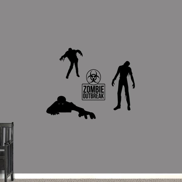 Zombie Set Wall Decal - Small - Bed Bath & Beyond - 12853465