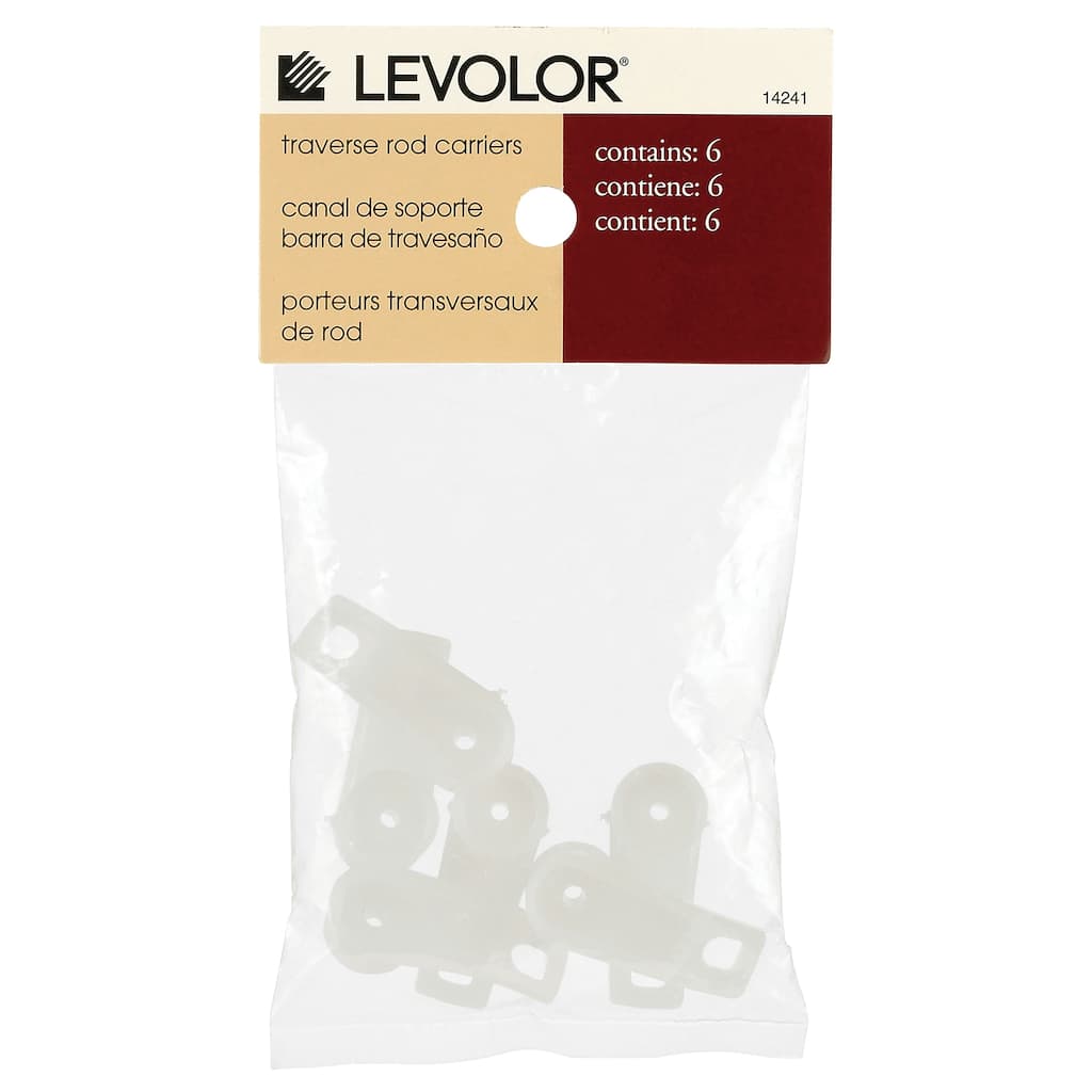 Levolor Traverse Rod Drapery Carriers - Overstock - 12874664