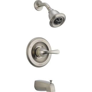 Delta Classic 1-Handle Tub and Shower Faucet Trim Kit in Stainless ...