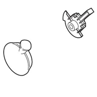 Delta Lockwood Temperature Knob & Cover - T17 Series Chrome - Bed Bath ...