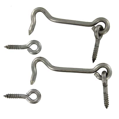 Stanley S850-628 3" Stainless Steel Hook & Eye Set 2-ct - Overstock ...