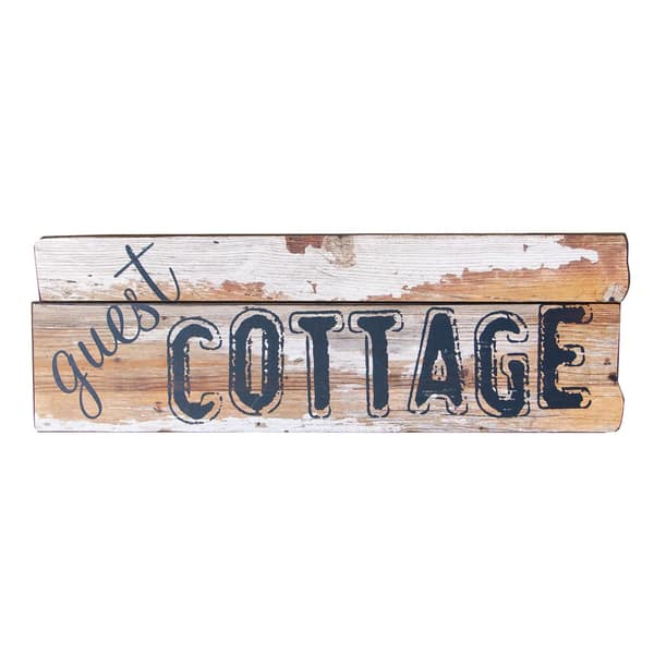 Wooden Guest Cottage Sign - Bed Bath & Beyond - 12915807