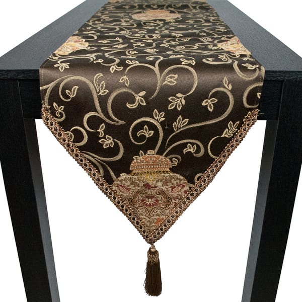 Sherry Kline Amphora Brown Table Runner - On Sale - Bed Bath & Beyond ...