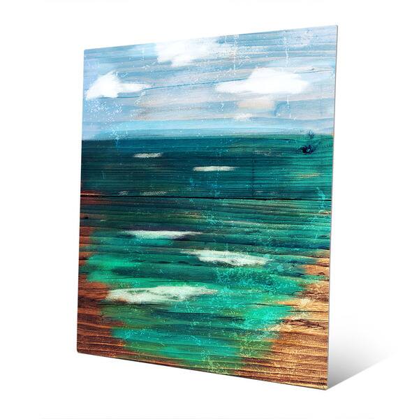 Painted Ocean Metal Wall Art - Bed Bath & Beyond - 12917736