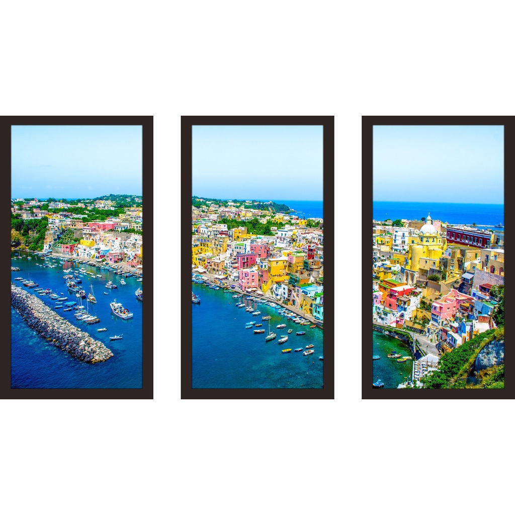 "Rio de Janeiro, Brazil" Framed Plexiglass Wall Art Set of 3 - Bed Bath ...